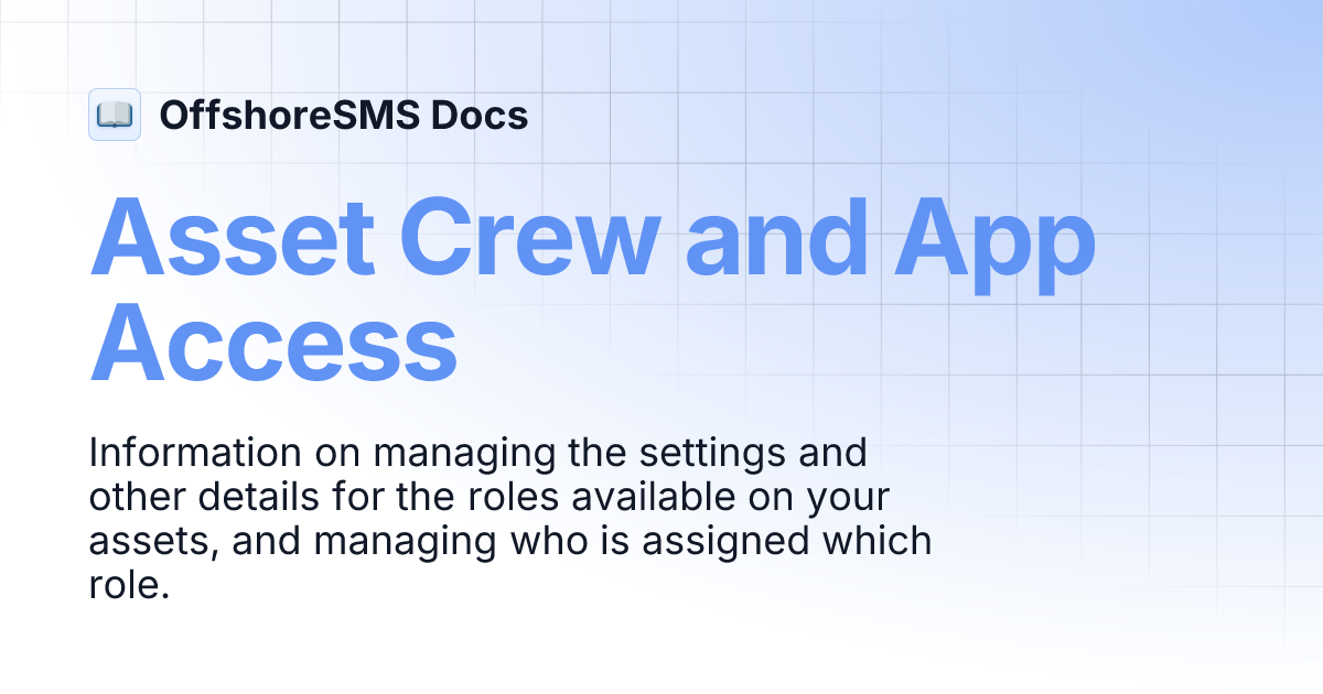 Your Team | OffshoreSMS Docs
